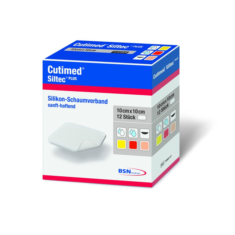Cutimed Siltec Plus - sanft haftender Schaumverband